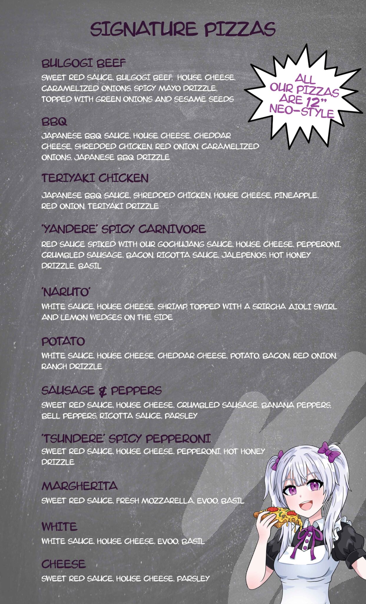 Food Menu - Anime Bar & Restaurant - Izakaya